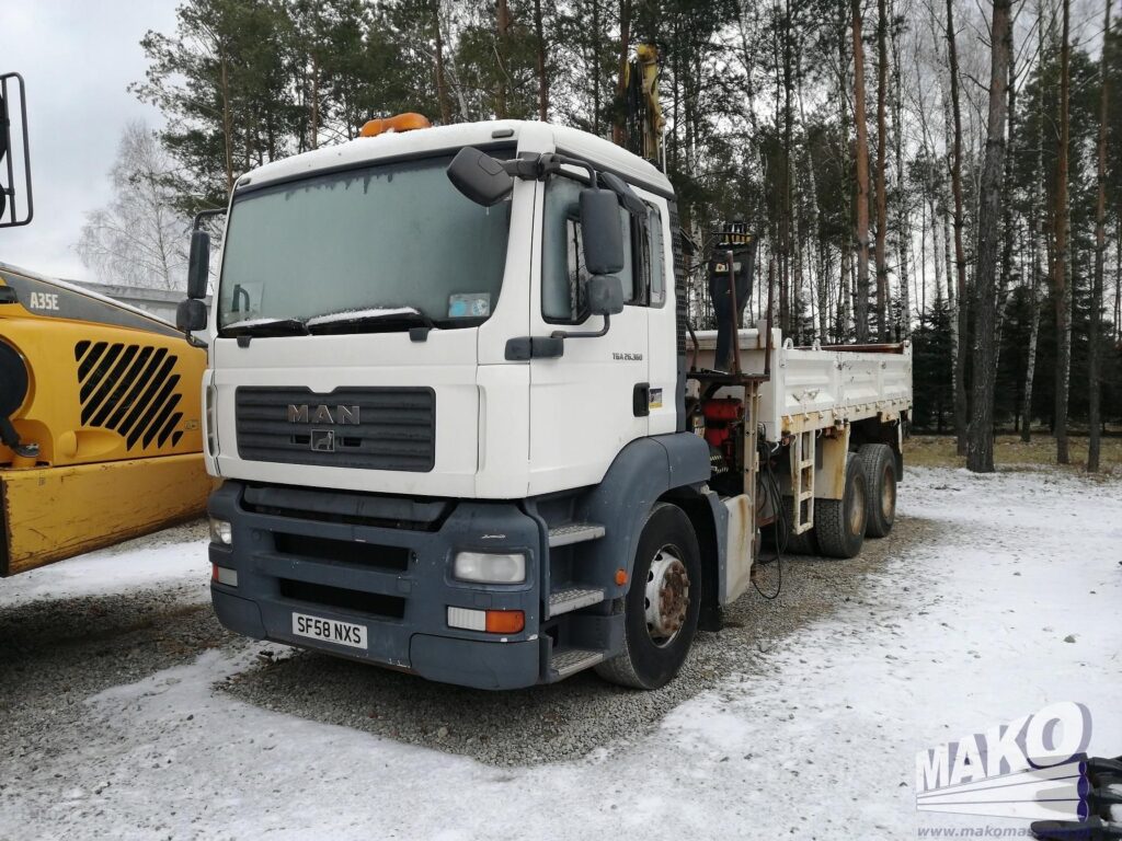 MAN TGA 26.360 Wywrotka 6×4 + HDS PALFINGER 12001 – PV FORUM
